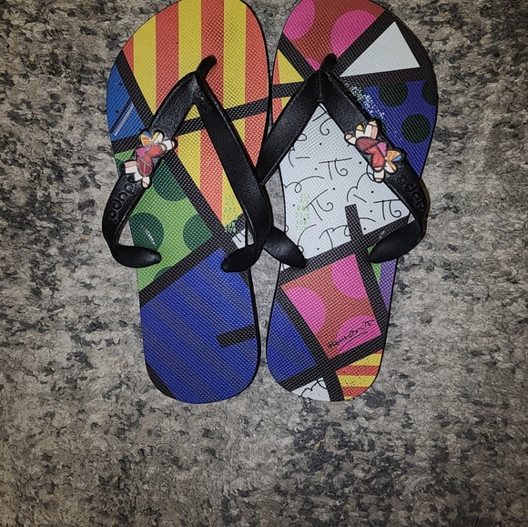 romeo britto | Shoes | Romeo Britto Authentic Flip Flops | Poshmark
